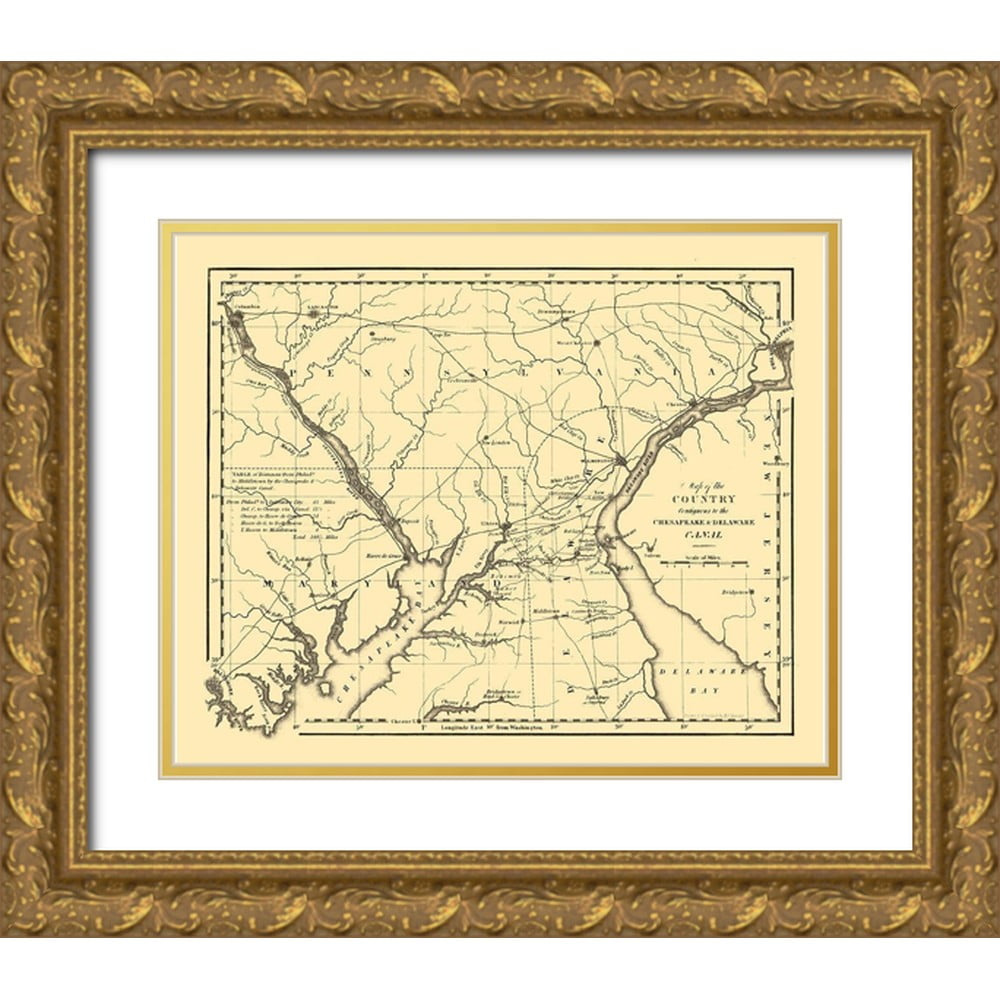 Tanner 14x12 Gold Ornate Wood Framed with Double Matting Museum Art ...