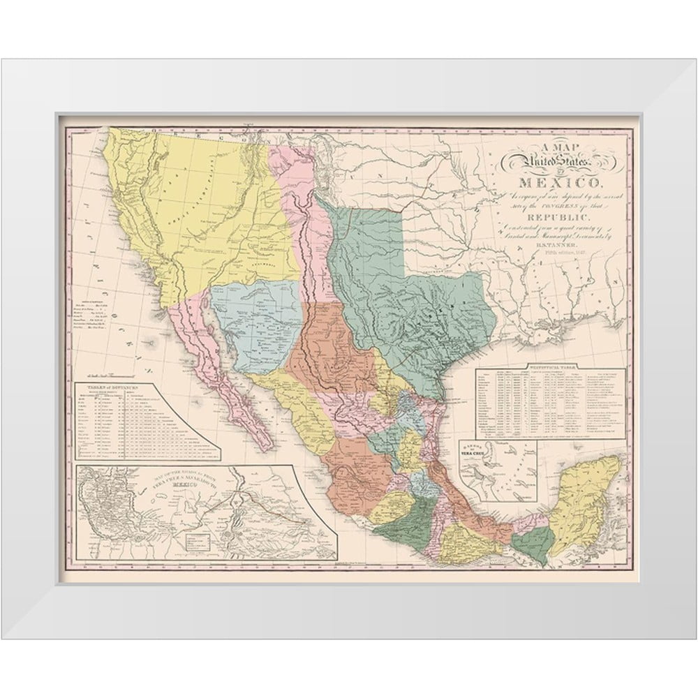 Tanner 14x12 White Modern Wood Framed Museum Art Print Titled - United ...