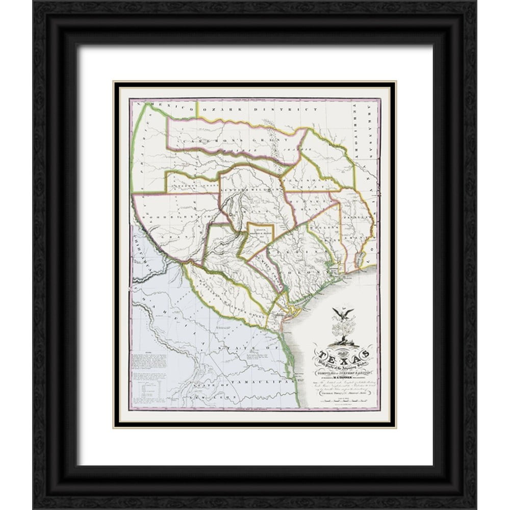 Tanner 15x18 Black Ornate Wood Framed with Double Matting Museum Art ...