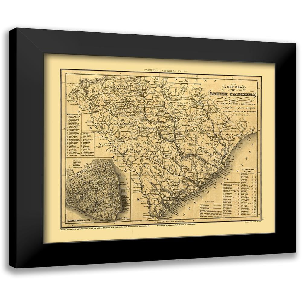 Tanner 17x15 Black Modern Framed Museum Art Print Titled - South ...