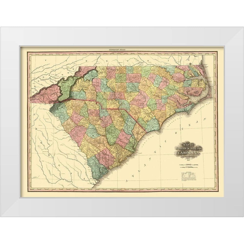 Tanner 18x14 White Modern Wood Framed Museum Art Print Titled - North ...