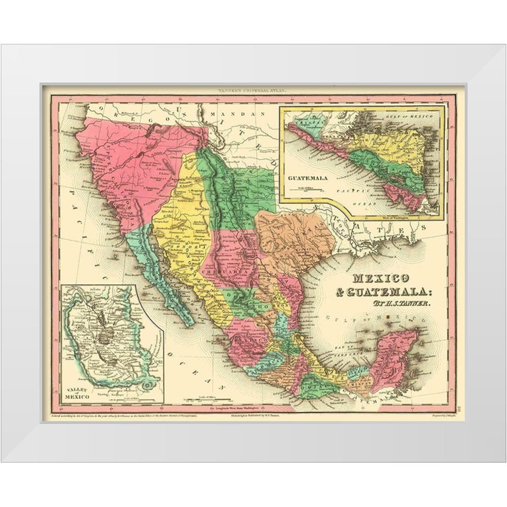 Tanner 18x15 White Modern Wood Framed Museum Art Print Titled - Texas ...