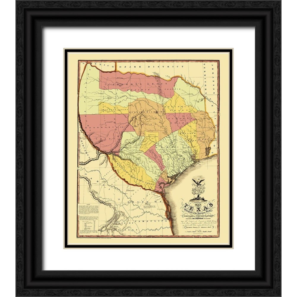 Tanner 20x23 Black Ornate Wood Framed with Double Matting Museum Art ...