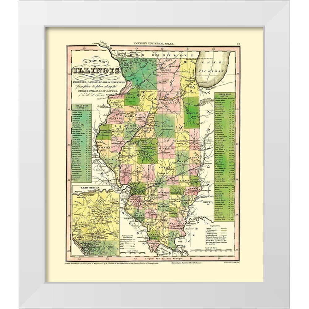 Tanner 26x30 White Modern Wood Framed Museum Art Print Titled - Stage ...