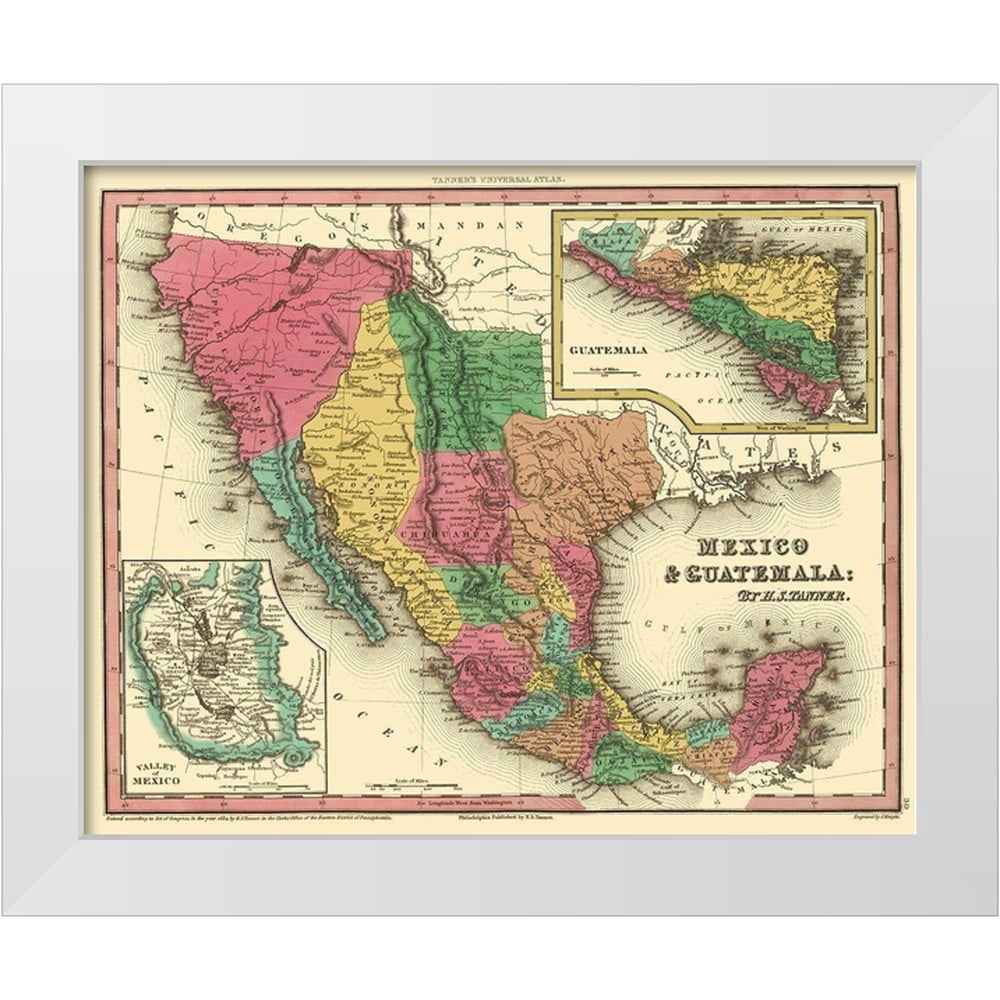 Tanner 31x26 White Modern Wood Framed Museum Art Print Titled - North ...