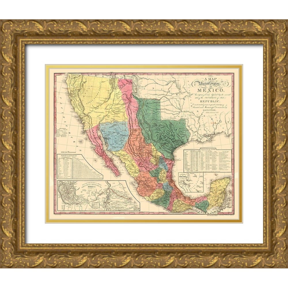 Tanner 32x26 Gold Ornate Wood Framed with Double Matting Museum Art ...