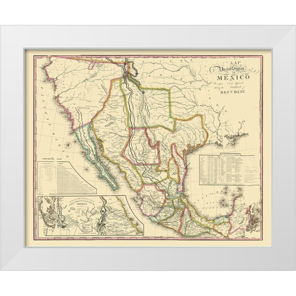 Tanner 32x26 White Modern Wood Framed Museum Art Print Titled - United ...