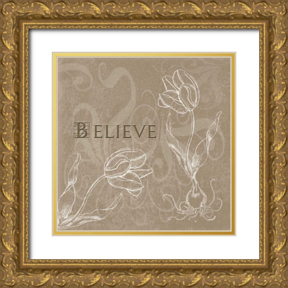 Tanner, Jan 20x20 Gold Ornate Wood Framed with Double Matting Museum ...