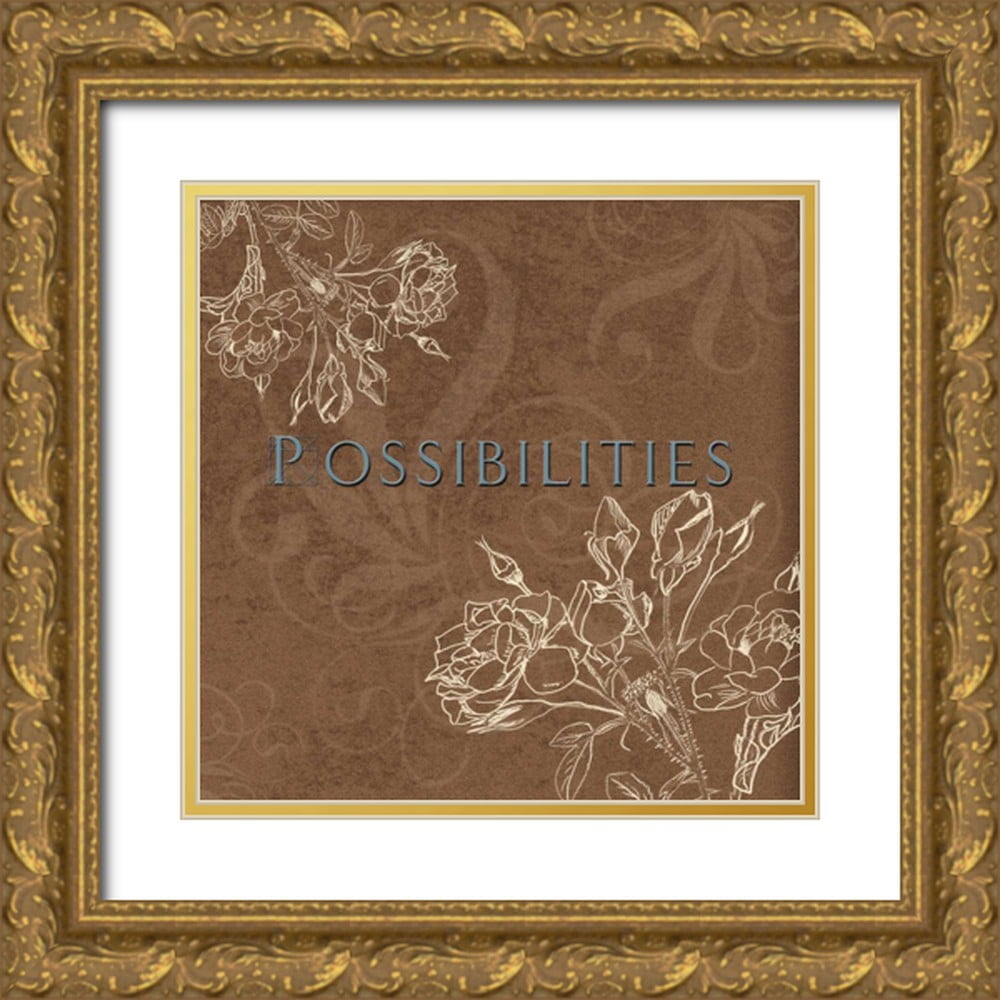Tanner, Jan 26x26 Gold Ornate Wood Framed with Double Matting Museum ...