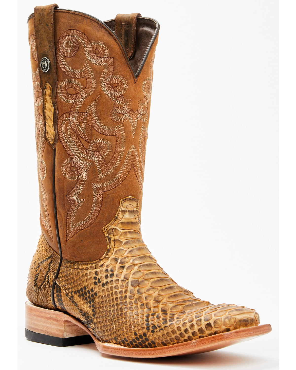 Tanner Mark Men's Bandera Western Boot Square Toe Honey 9 D(M) US ...