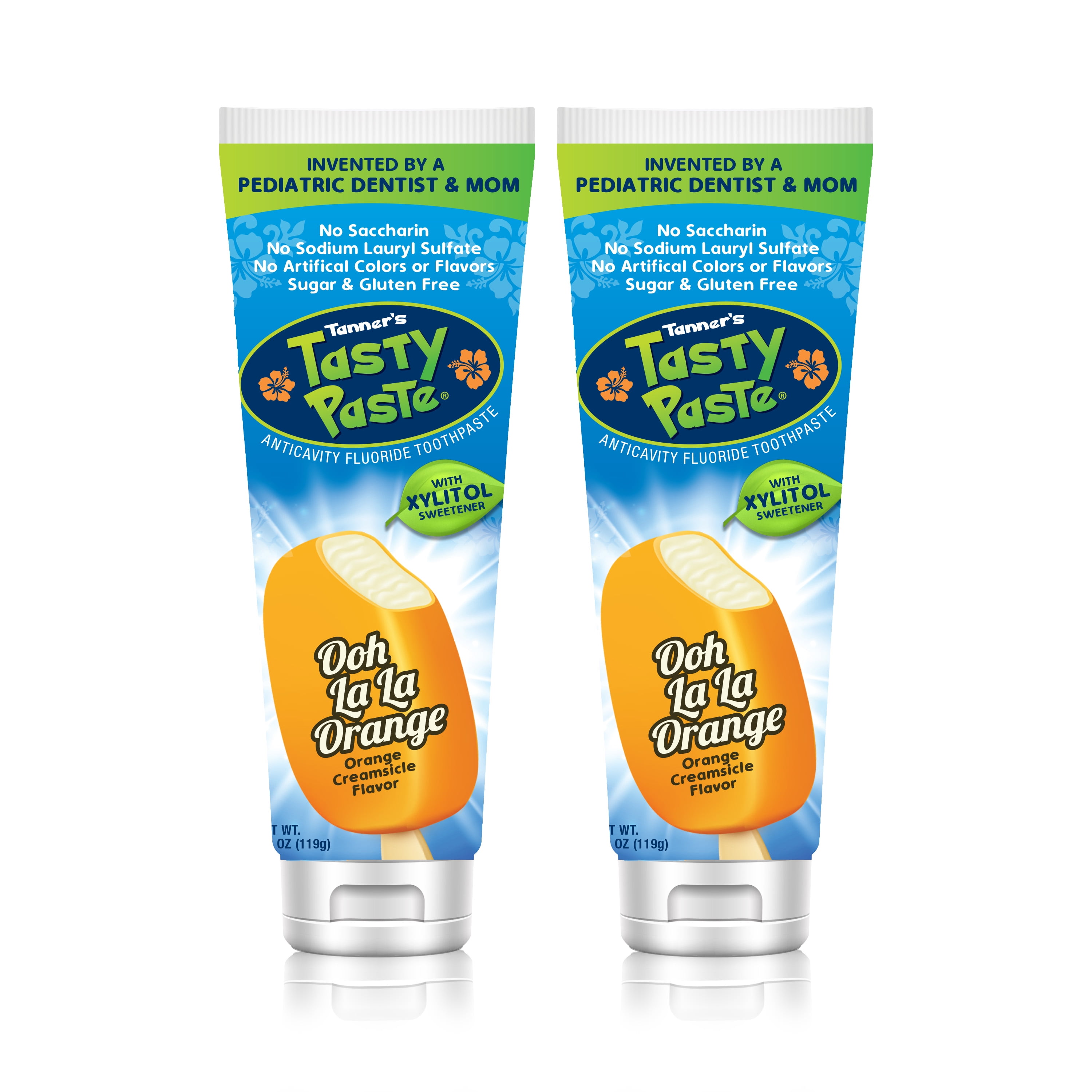 Tanner's Tasty Paste Ooh La La Orange- Anticavity Fluoride Children’s ...