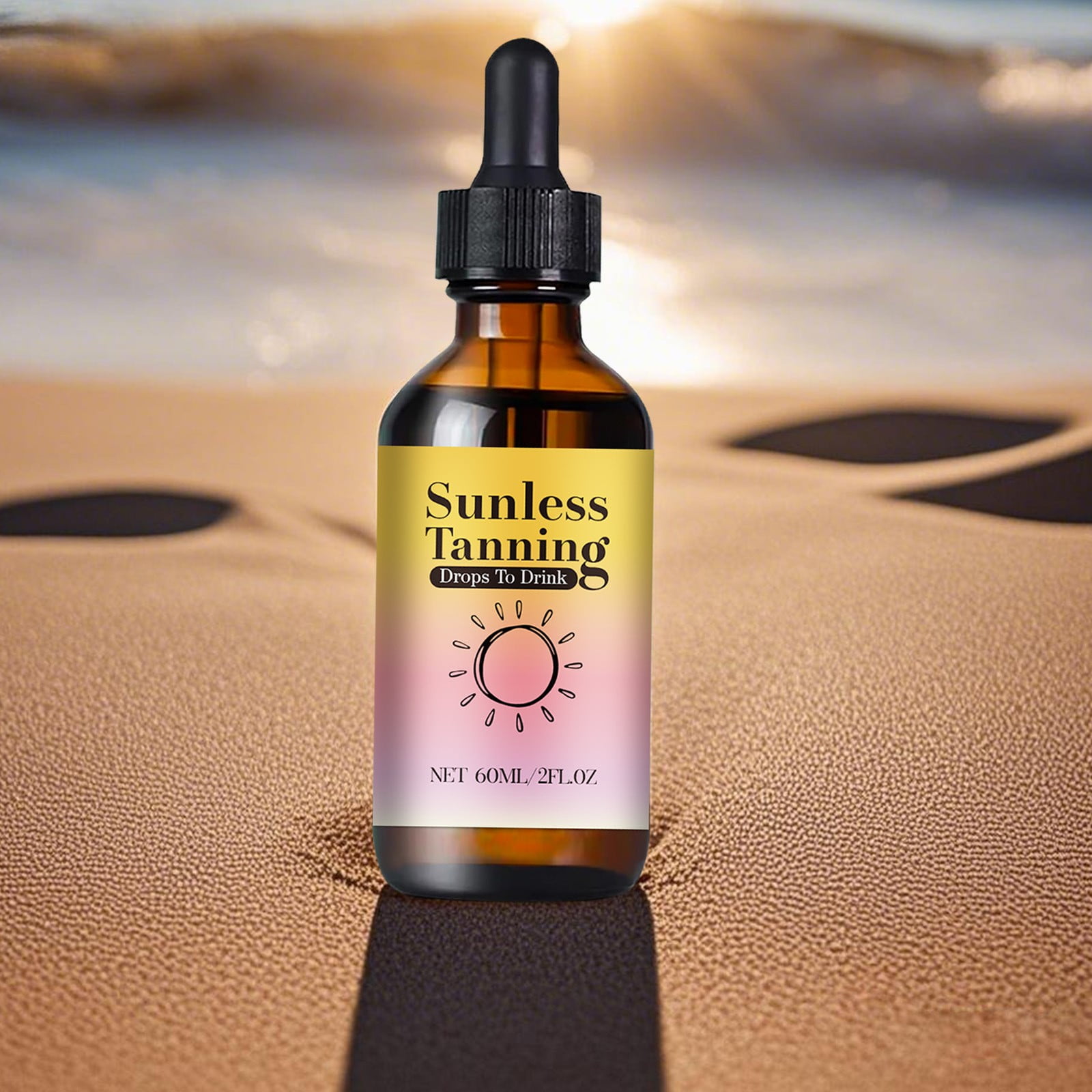 Tanning Drops , Drinkable Sunless Tanning Drops, Moisturizing Bronzing ...
