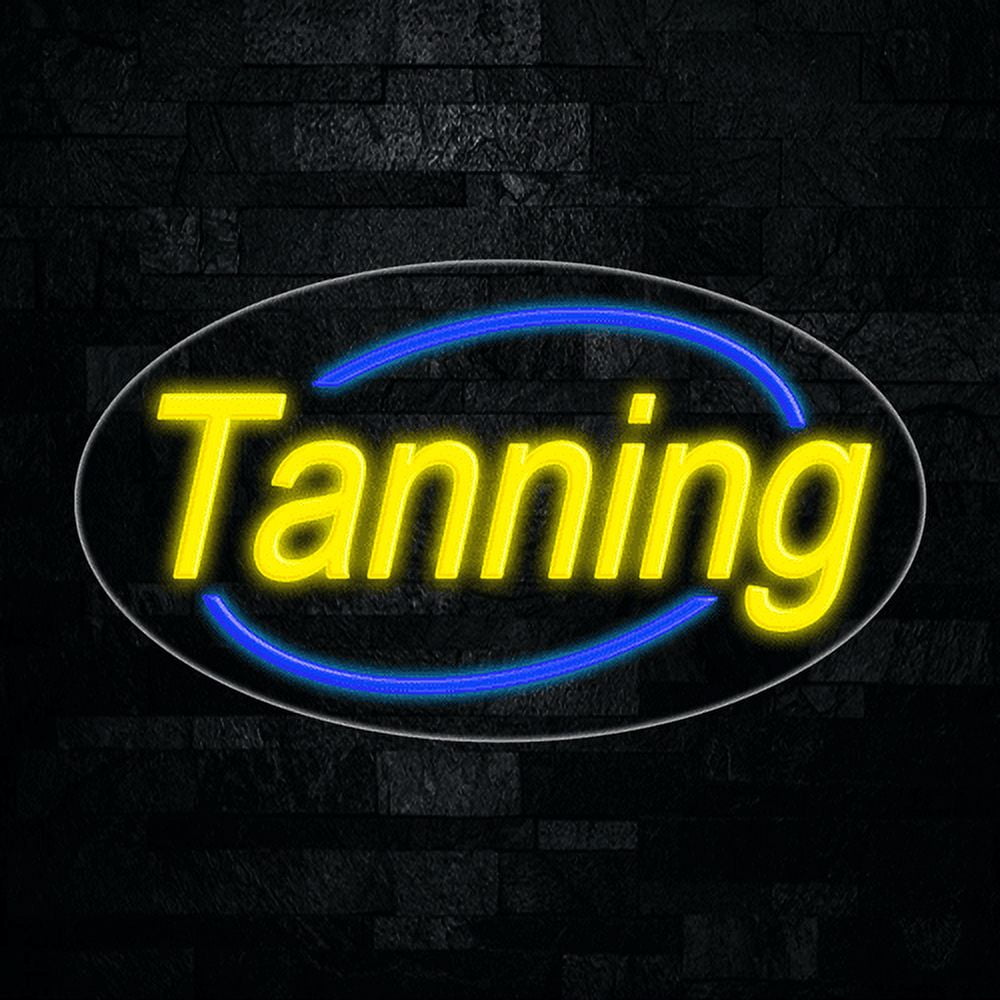 Tanning LED Neon Sign 28"L x 16"H #34013 - Walmart.com