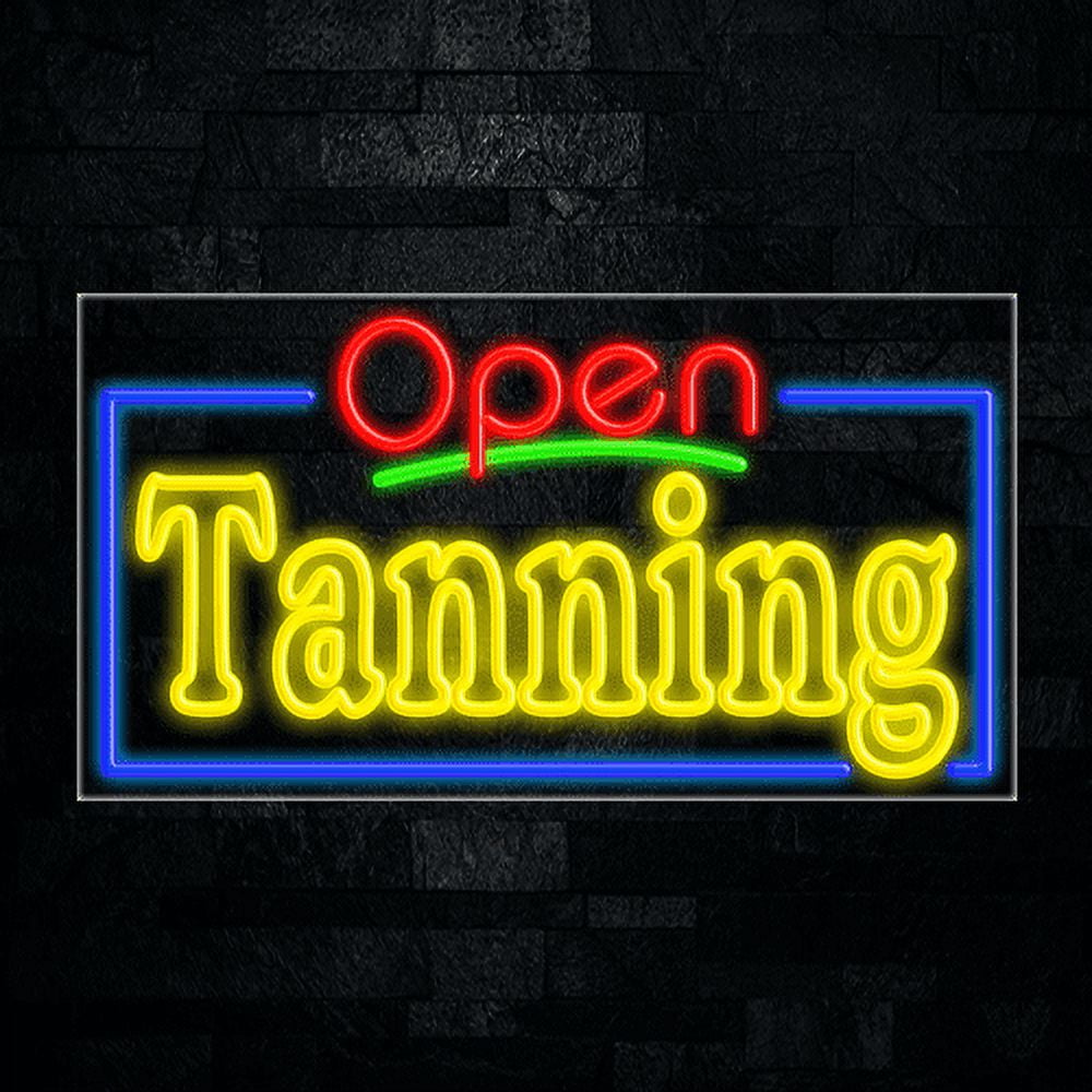 Tanning LED Neon Sign 33"L x 18"H #35581 - Walmart.com