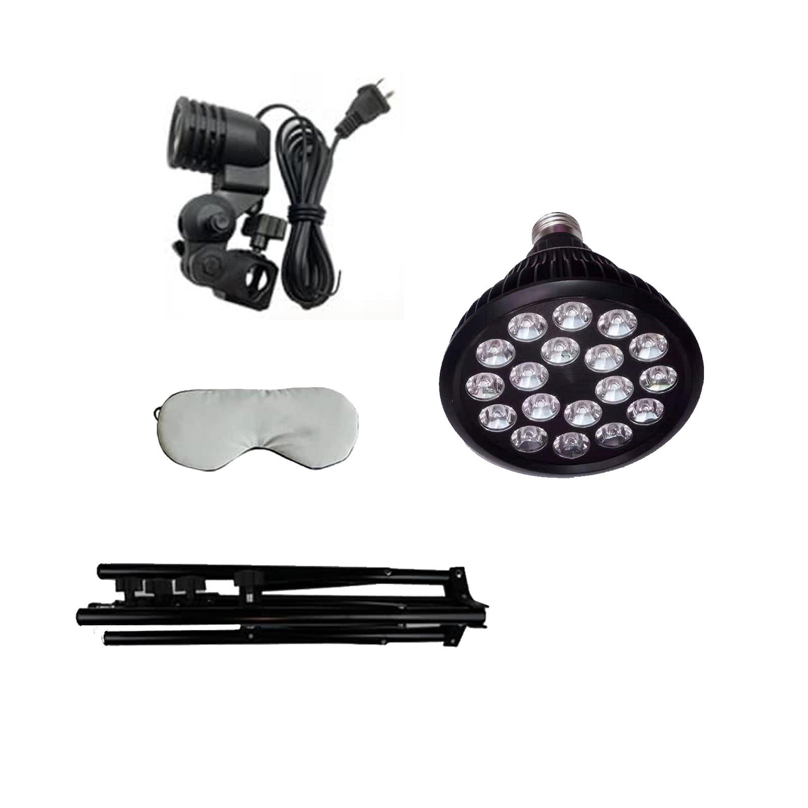 Tanning Lamp Foldable Solarium Light Tanning Device With Eye 18Pcs LED ...