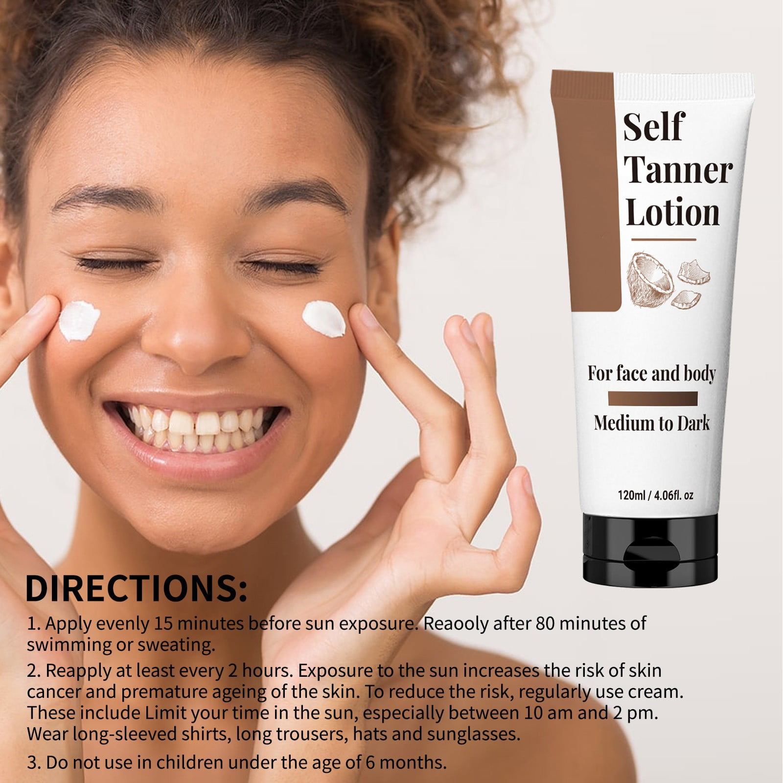 Tanning Lotion Self Tanner Travel Size Self Tan Lotion, Non Toxic ...