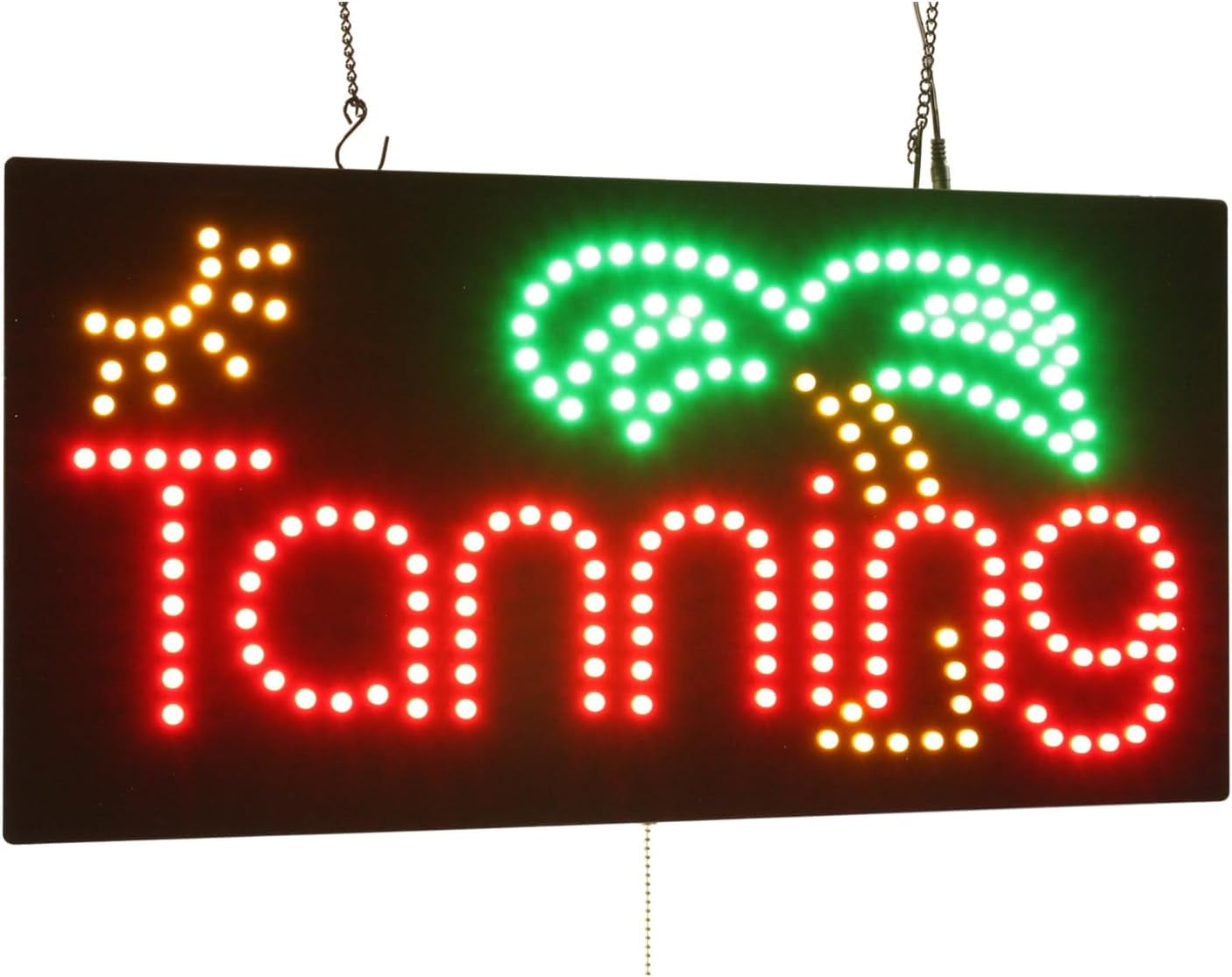 Tanning Sign, 24"x12", 60x30cm, TOPKING, Signage, LED, Bright, Open ...