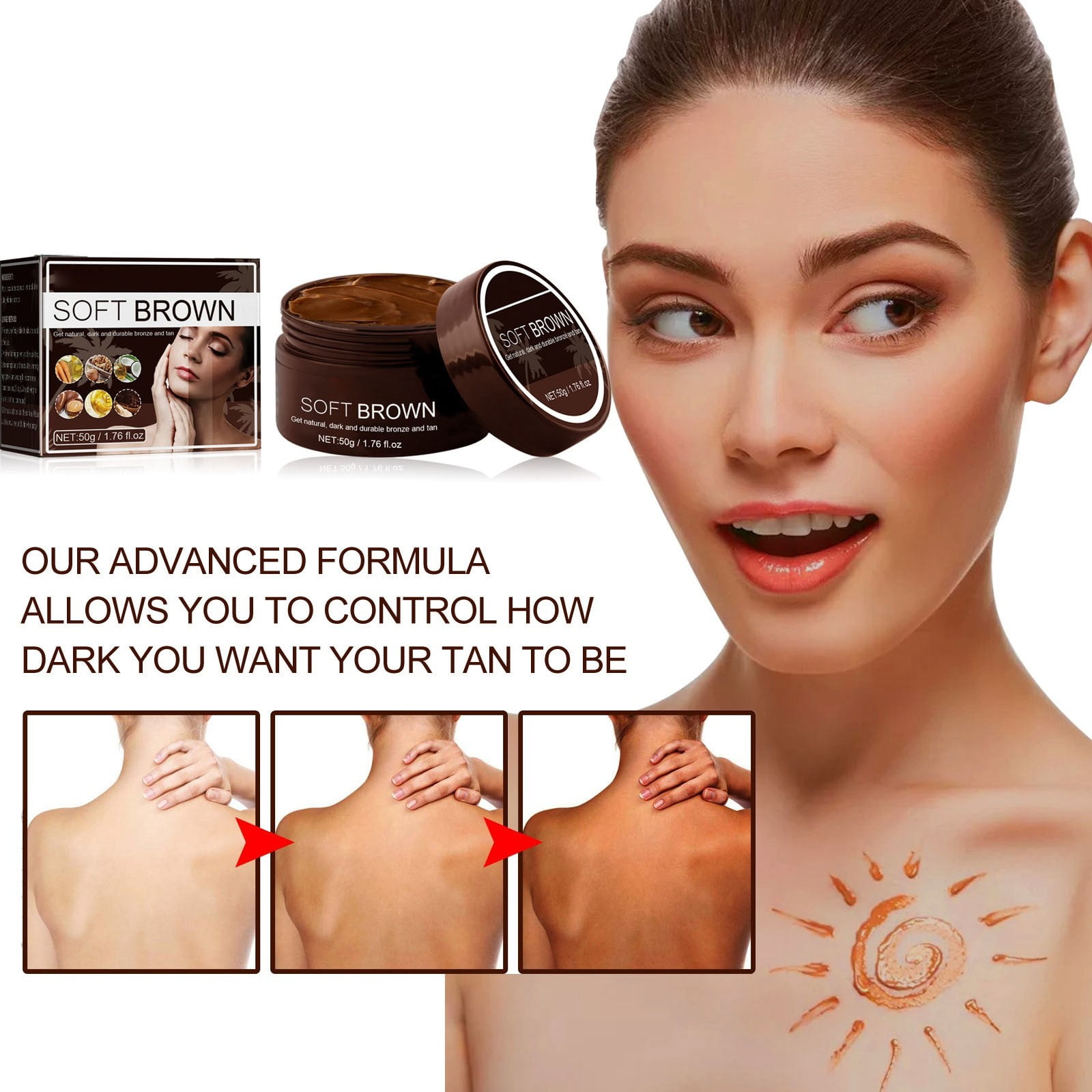 Tanning Sun Natural Bronze Tan Moisturizing Skin Skin Tanning Face ...