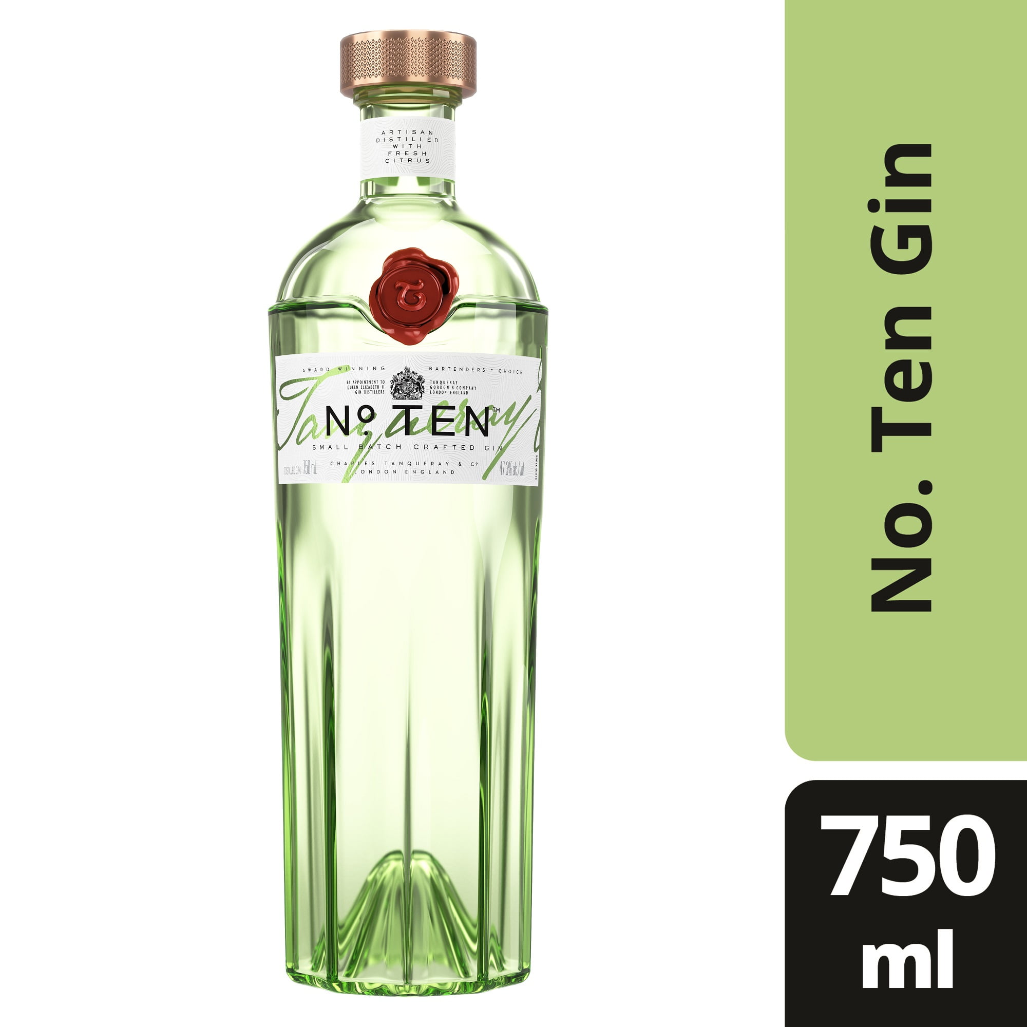 Tanqueray No. TEN Gin, 750 mL, 47% ABV - Walmart.com