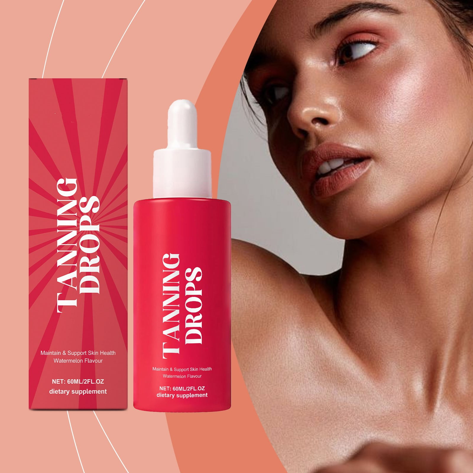 Tantini Drops, Sunless Tanning Liquid Drop with Adjustable Color ...