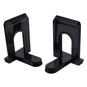 Mr. Pen Book Ends Black 4 Pack Heavy Duty Metal Shelves Book Holders ...