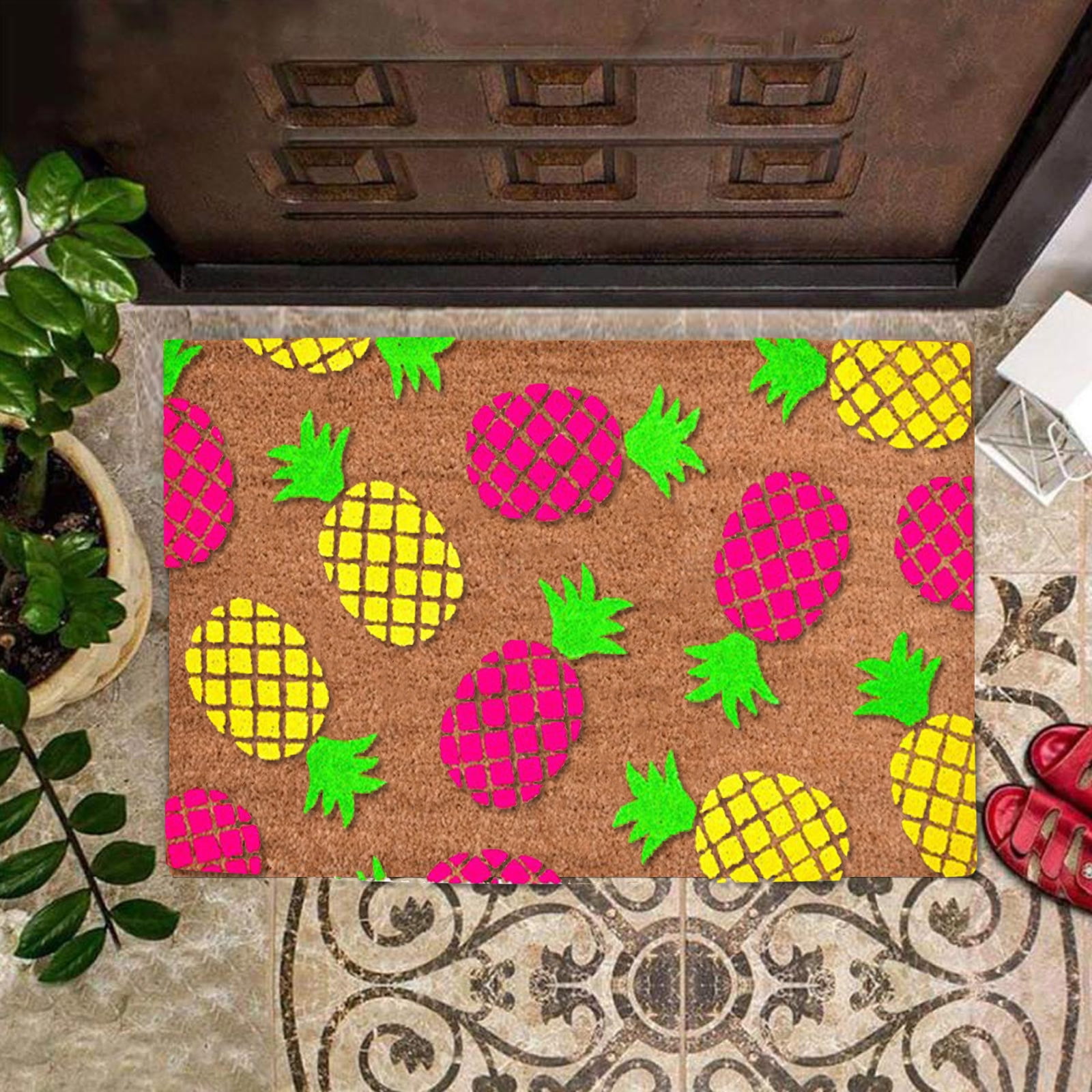 Tantouec Door Mat, Summer Welcome Sign Hello Sunshine Doormat Funny ...