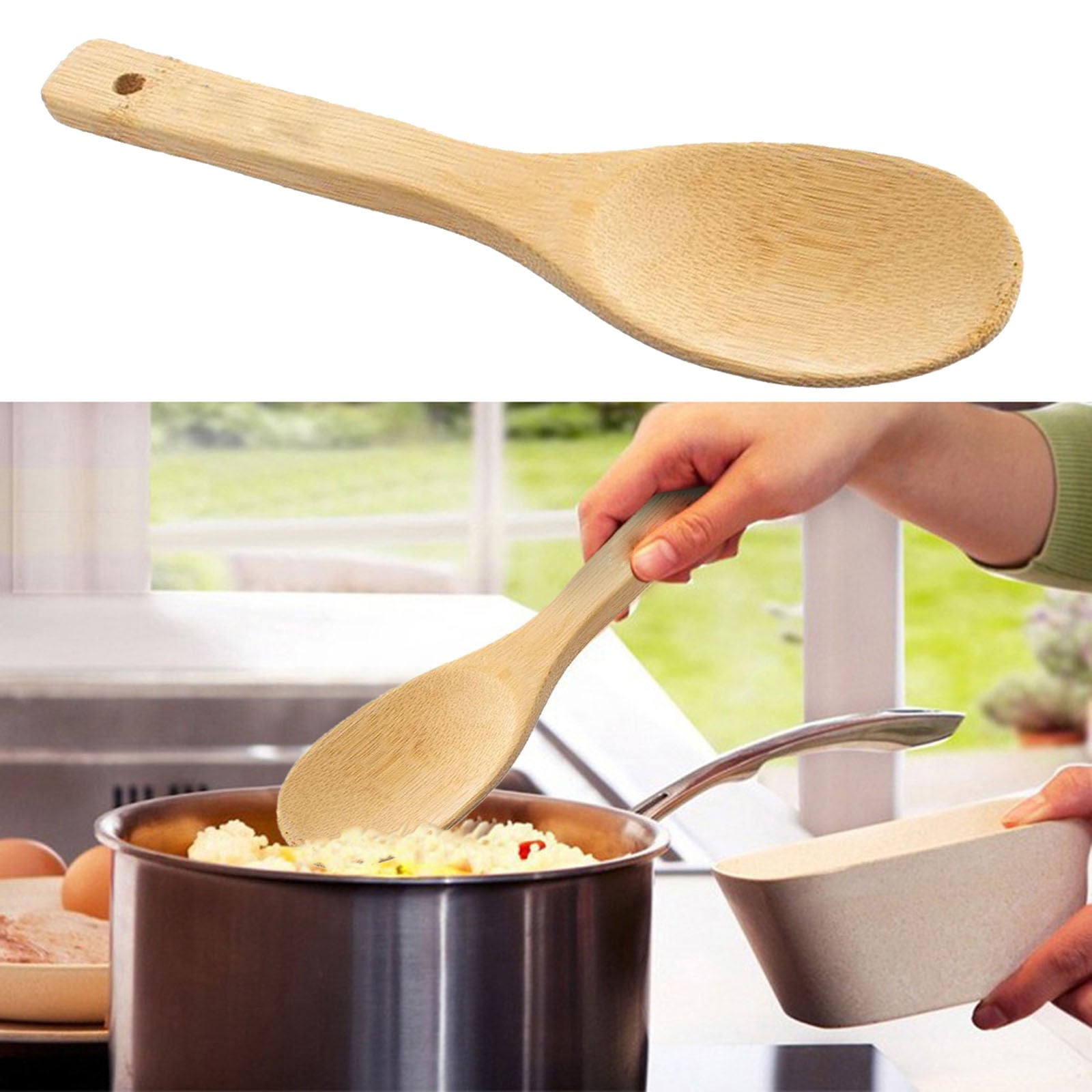 Tantouec Spoons, Cooking Spoon Tools Kitchen New Spoon Spatula Wooden ...