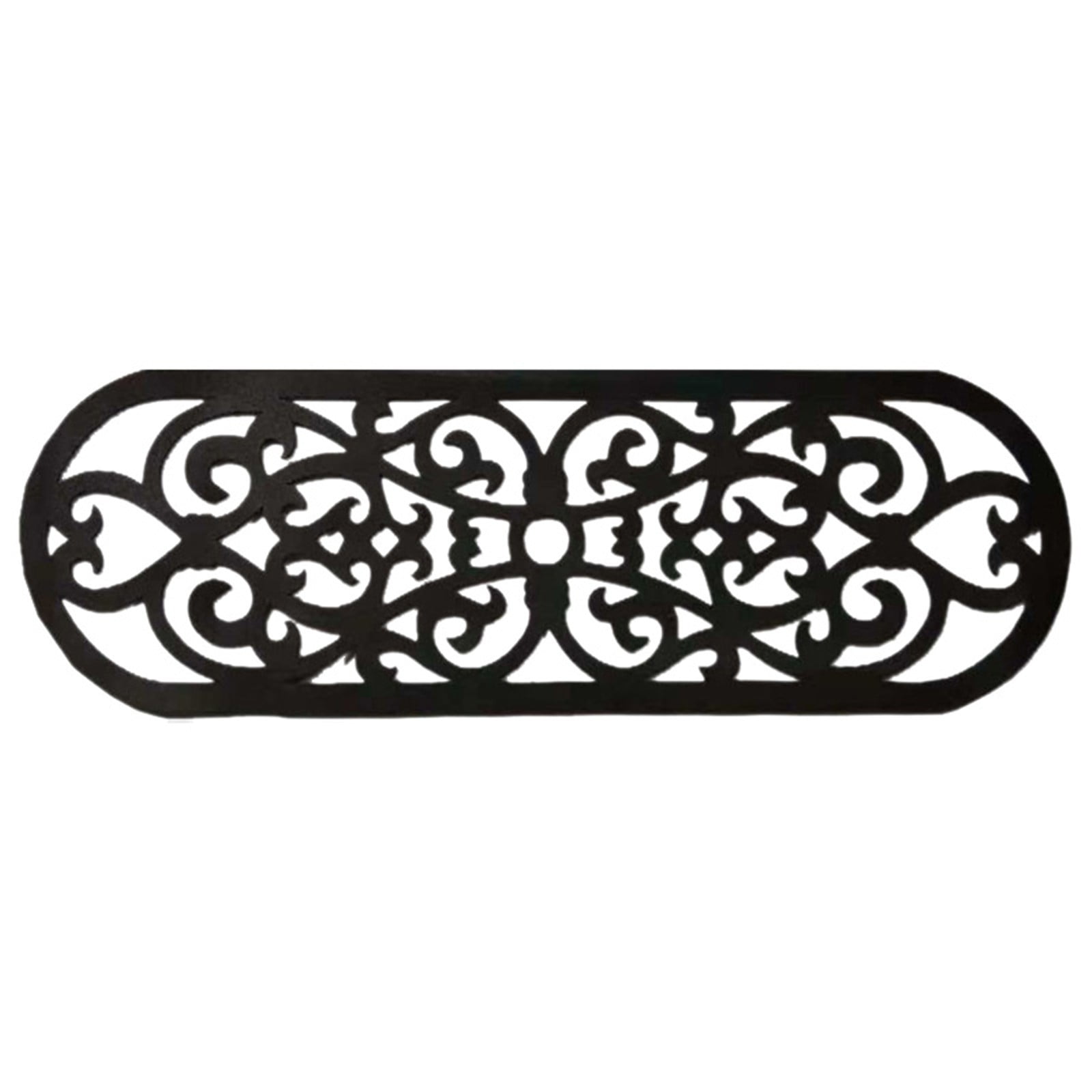 Tanuke Stair Tread Mat Rubber Anti-Slip Hollow Design Modern Décor, Indoor Outdoor Step Safety ...