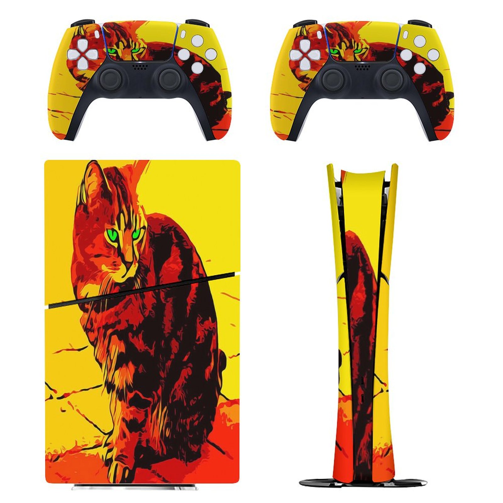 Tanuki Cat, Cold PS5/PS5 Slim Digital Disc Skin Sticker For Console And ...