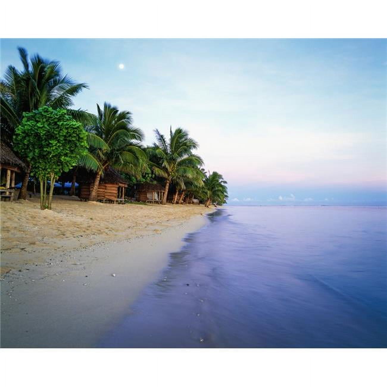 Tanus Beach Fales - Savaii Island Samoa Poster Print - Walmart.com