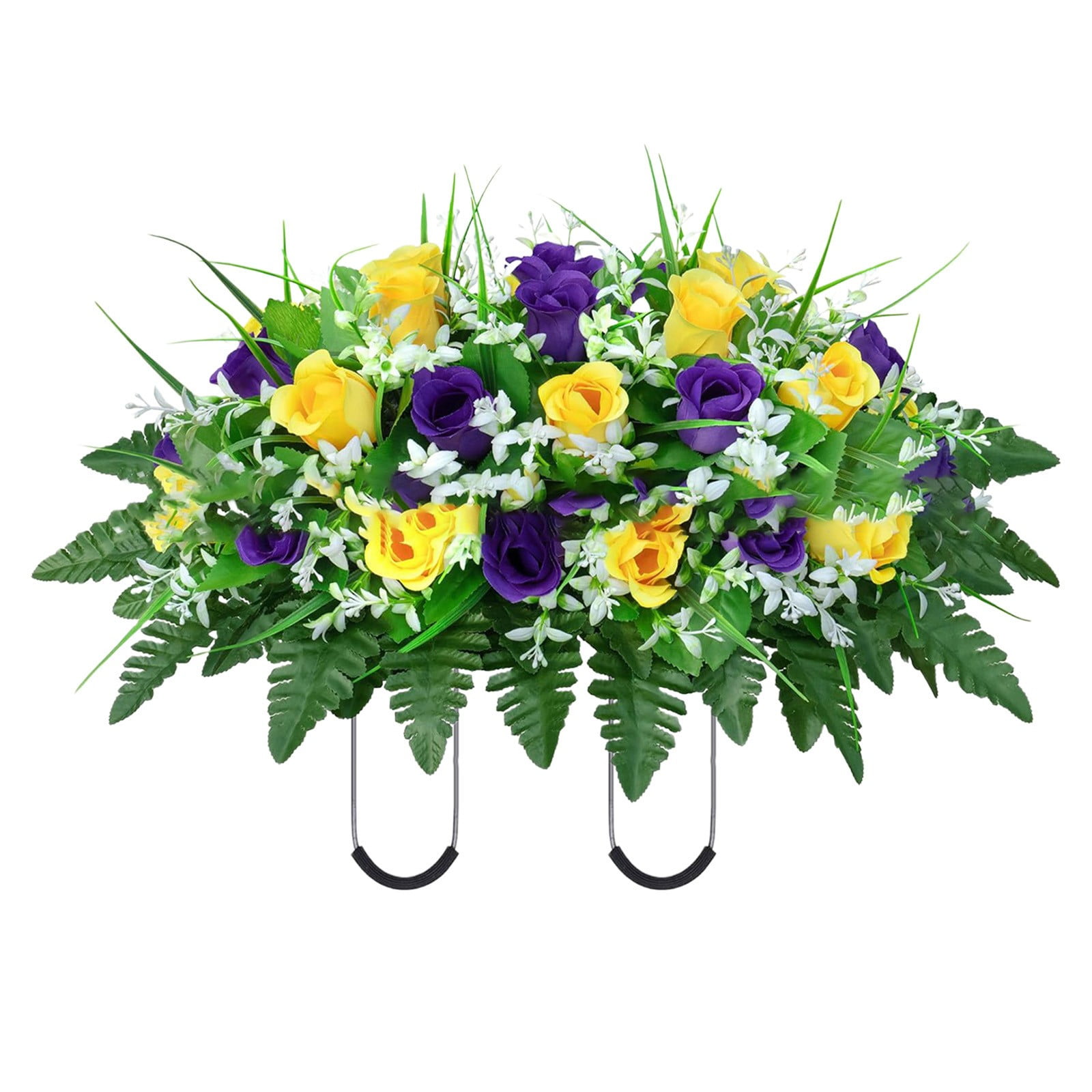 Tanuse Artificial Cemetery Flowers - Saddle Shaped Non-Fading ...
