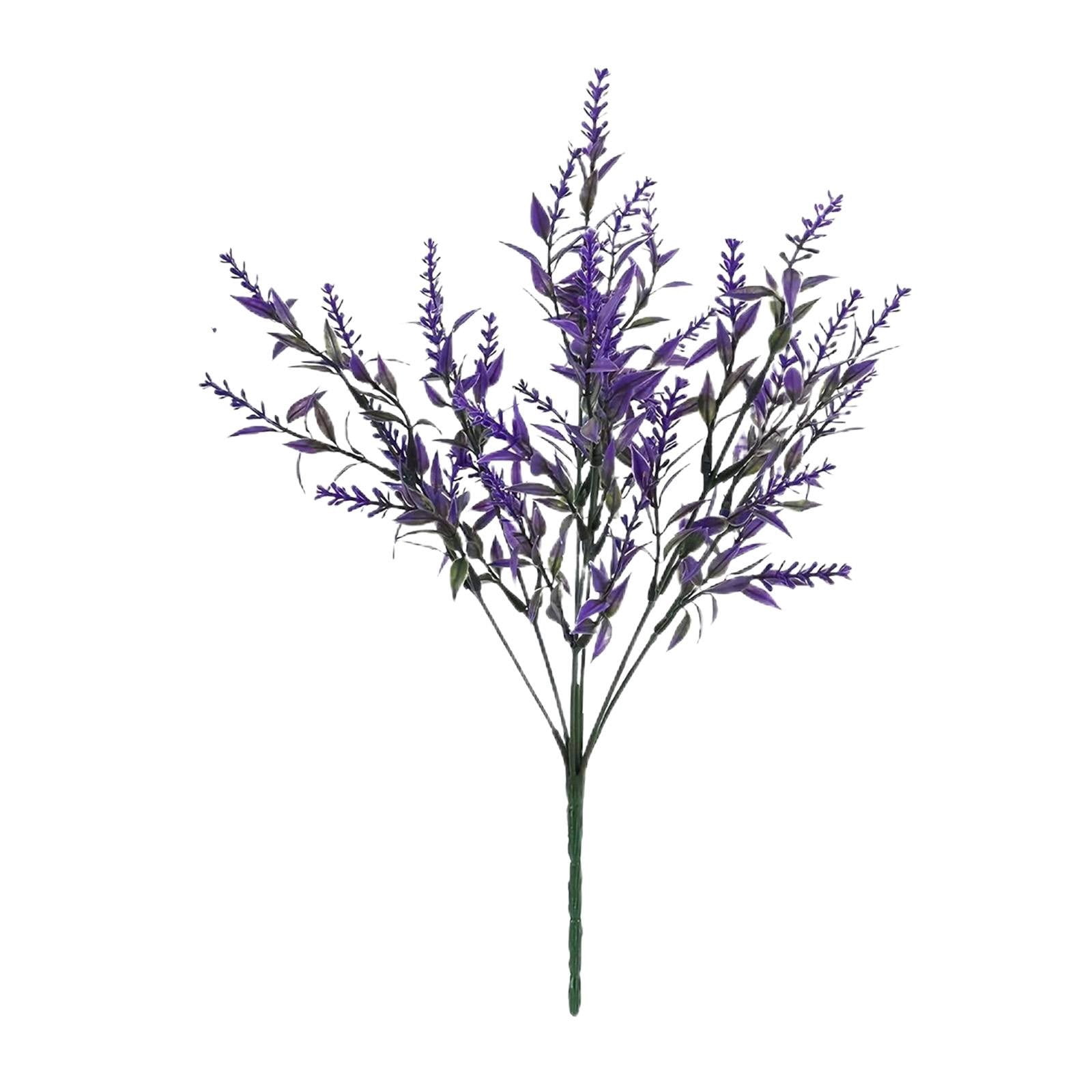Tanuse Faux Lavender Plants Outdoor Lavender Flowers Artificial ...