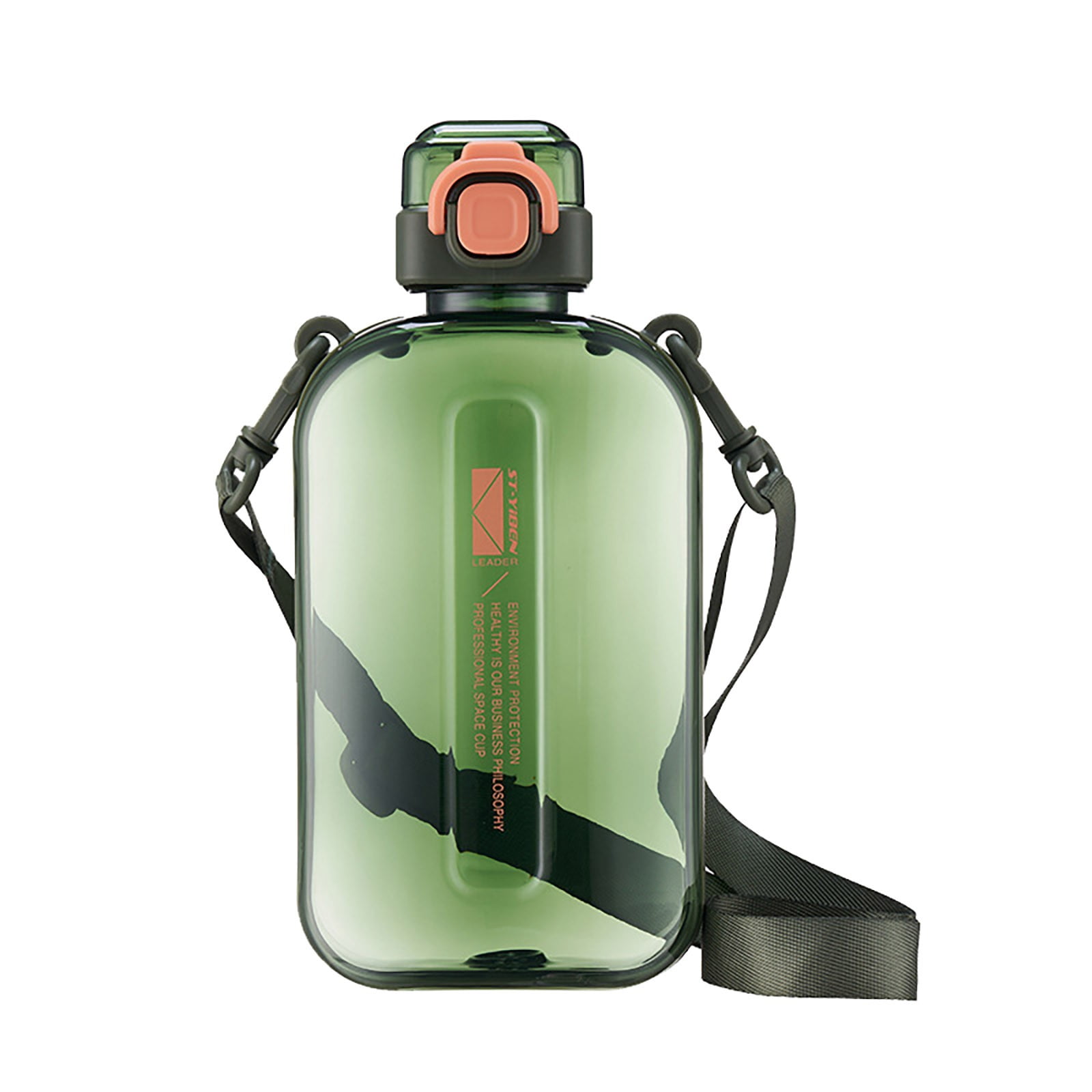 Tanuse Flat Travel Water Bottle - 24 Oz Leakproof Slim Water Bottle for ...