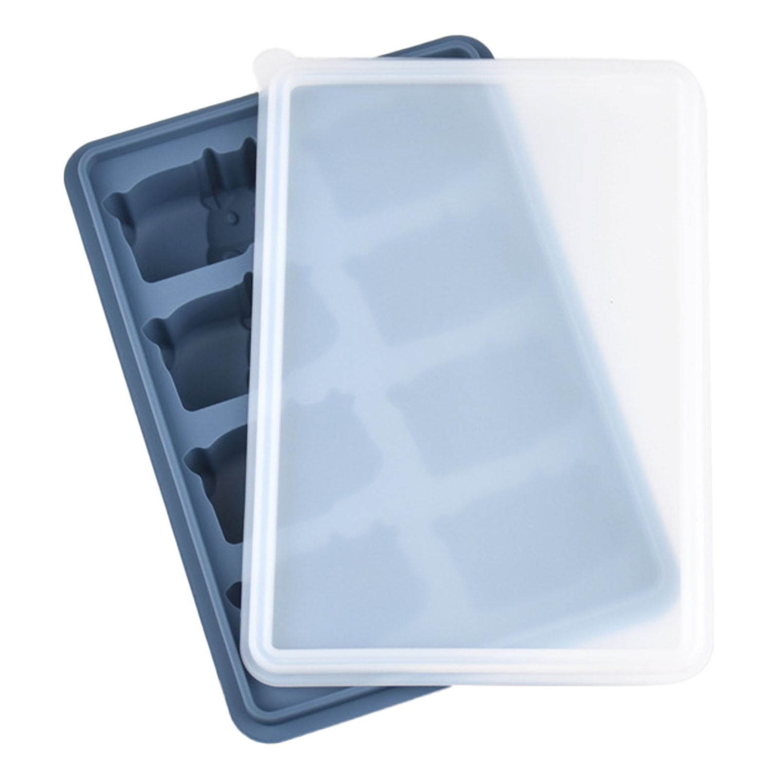Tanuse Ice Cube Tray with Lid Silicone Ice Cube Tray Cow Shaped Ice ...
