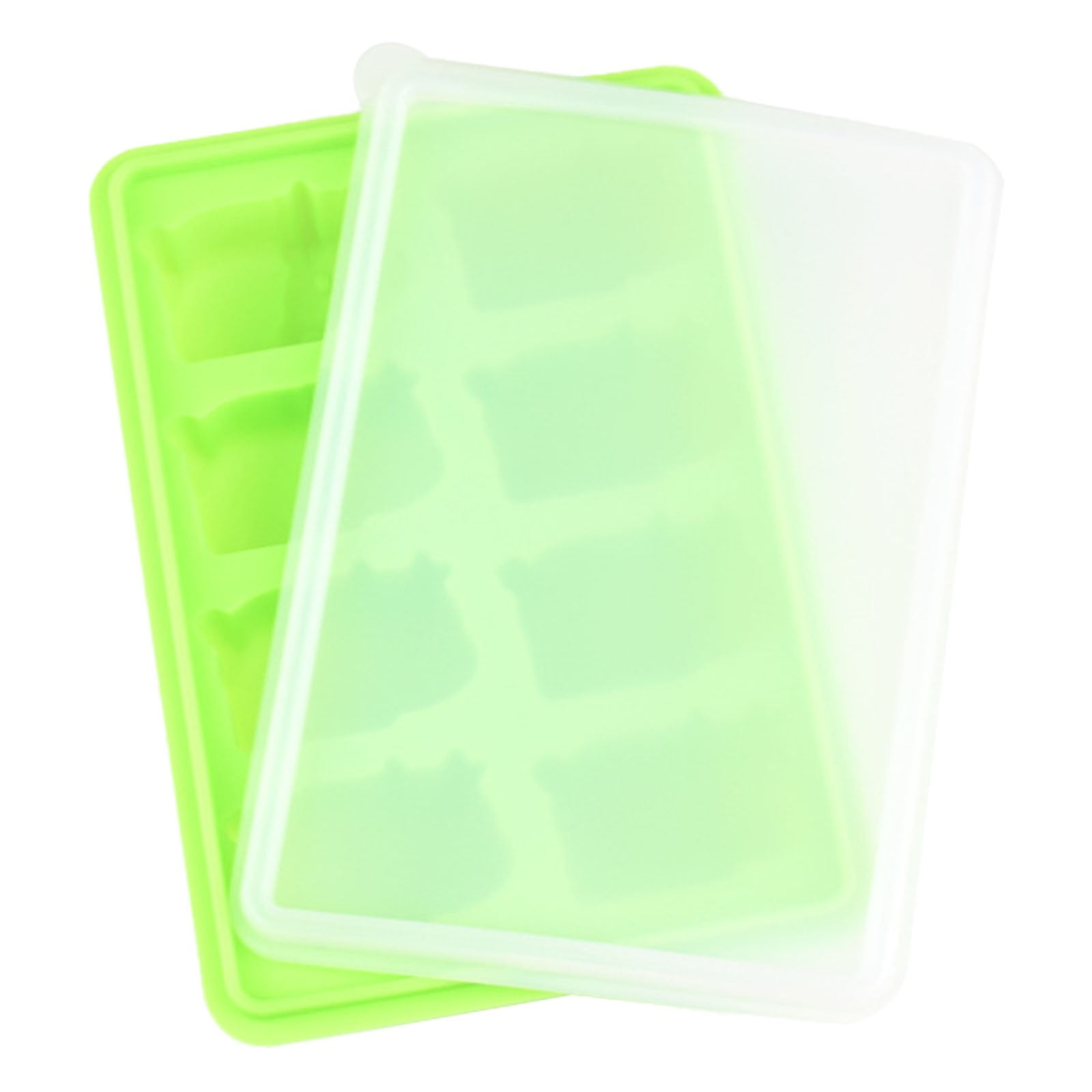 Tanuse Ice Cube Tray with Lid Silicone Ice Cube Tray Cow Shaped Ice ...