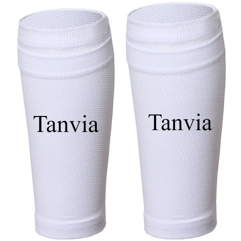 Tanvia 1Pair Soccer Shin Guard Covers, Shin Pads Socks Soft Breathable ...