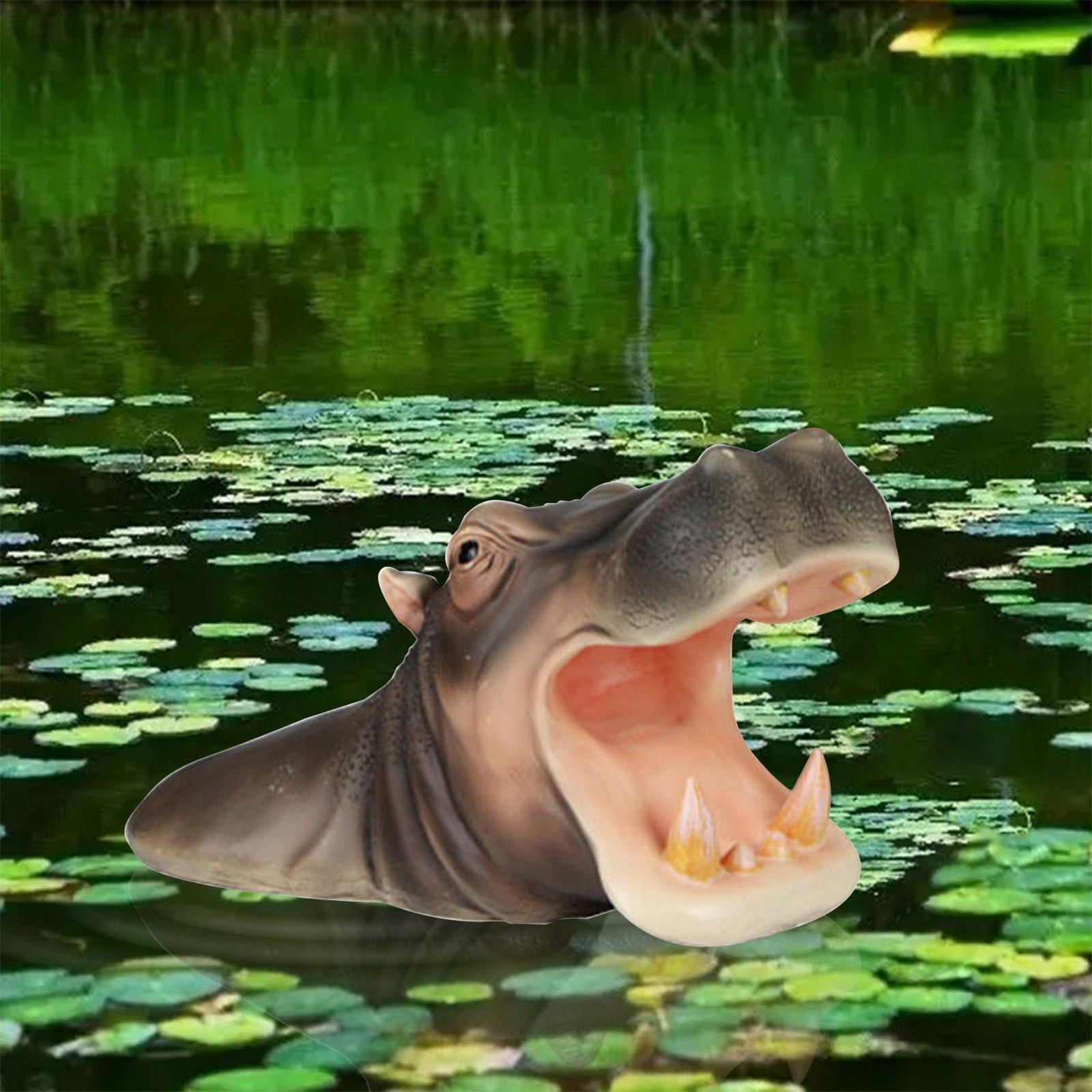 Tanxxt Promotion Garden Statue Floating Hippo Courtyard Pond Floating ...