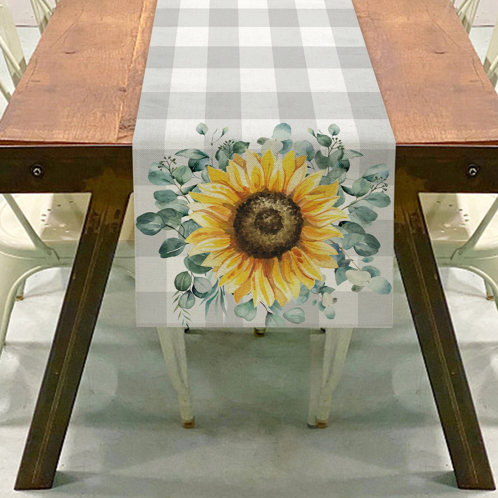 Tanxxt Promotion Table Runner Summer Lemon Sunflower Table Banner ...