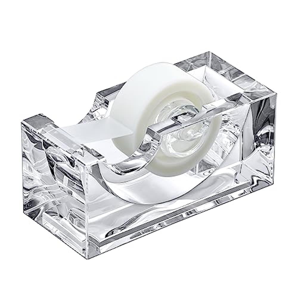 Tanya - Acrylic Tape Dispenser, Plastic Label Roll Holder, Clear ...