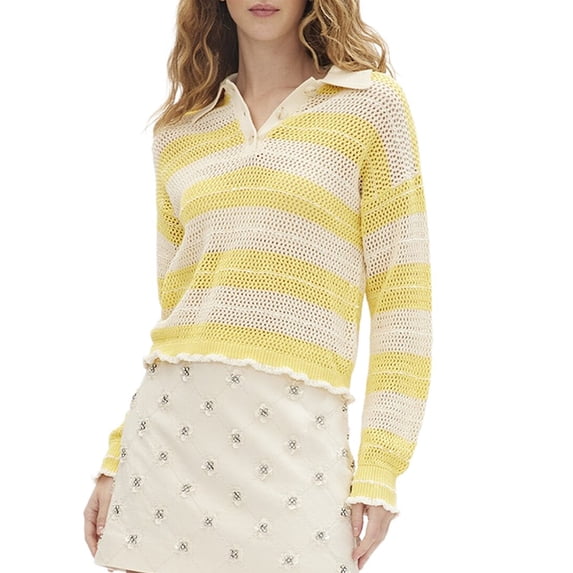 Tanya Taylor womens Quinn Sweater, XXS, Yellow - Walmart.com