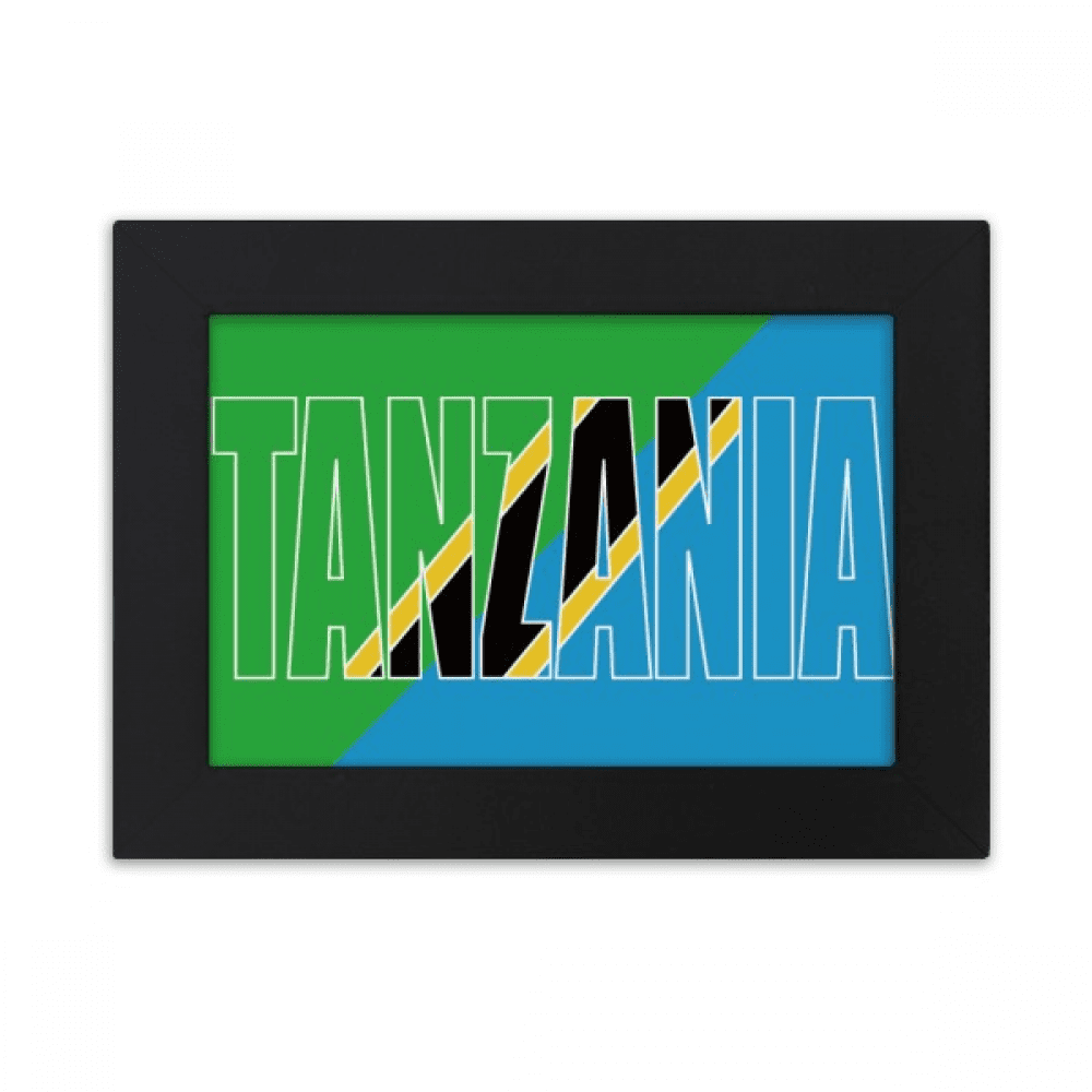 Tanzania Country Flag Name Desktop Photo Frame Ornaments Picture Art ...