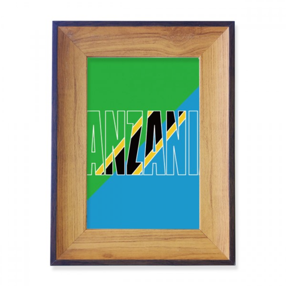 Tanzania Country Flag Name Photo Frame Exhibition Display Art Desktop ...