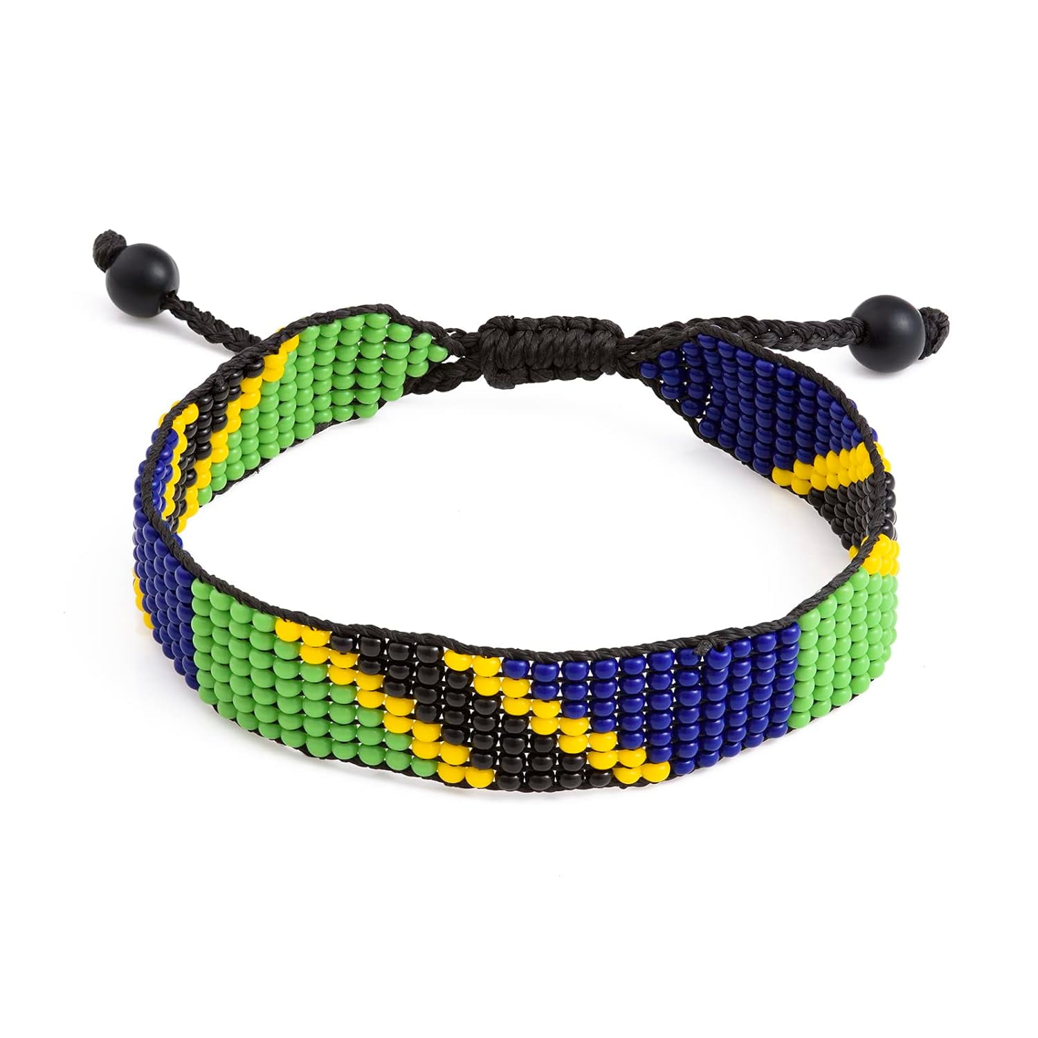 Tanzania Flag Bracelet: Handmade Bracelet,Adjustable Beaded Boho-Style ...