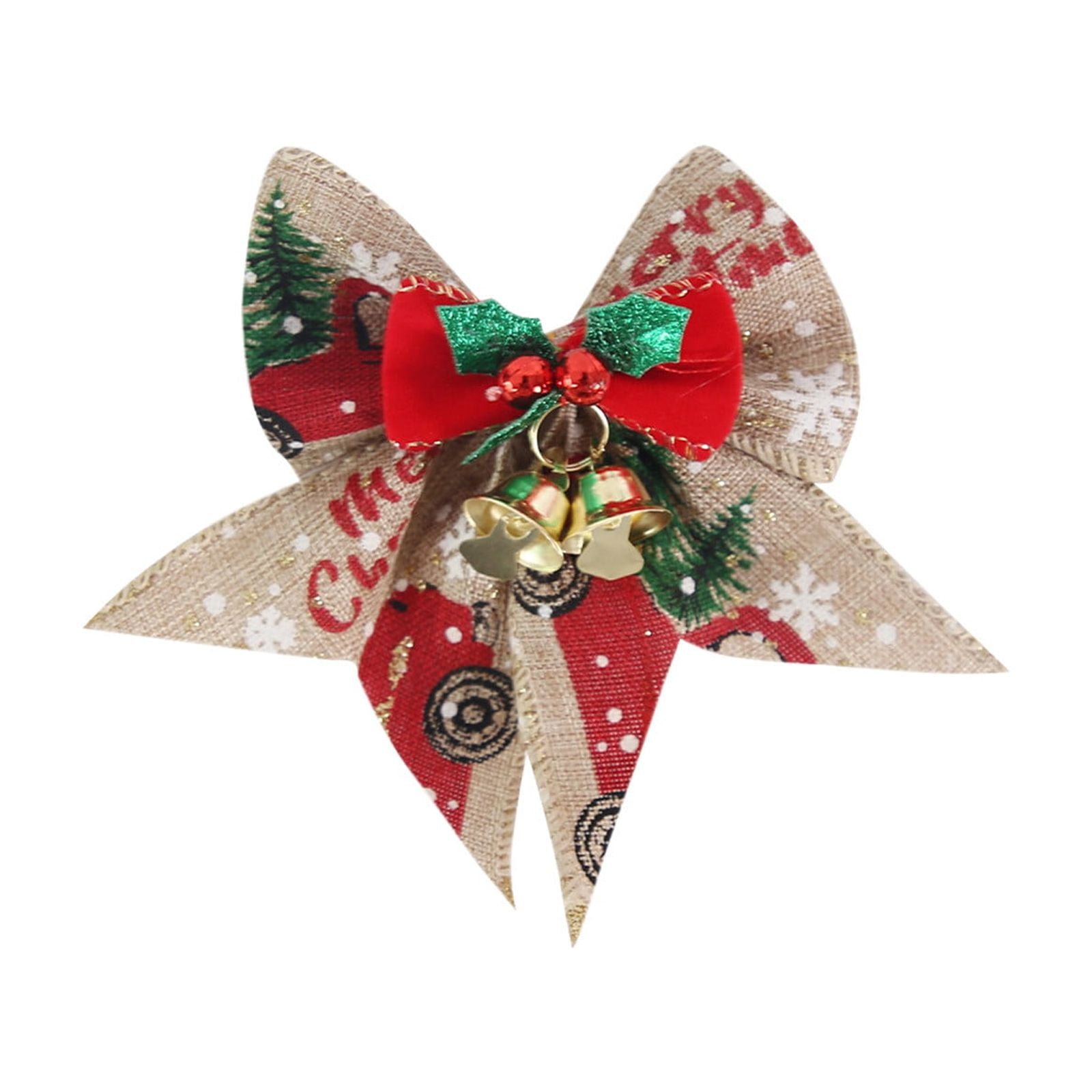 Tao Tao 3.5 Inch Christmas Bows For Gift Wrapping, Elastic Red Stretch ...