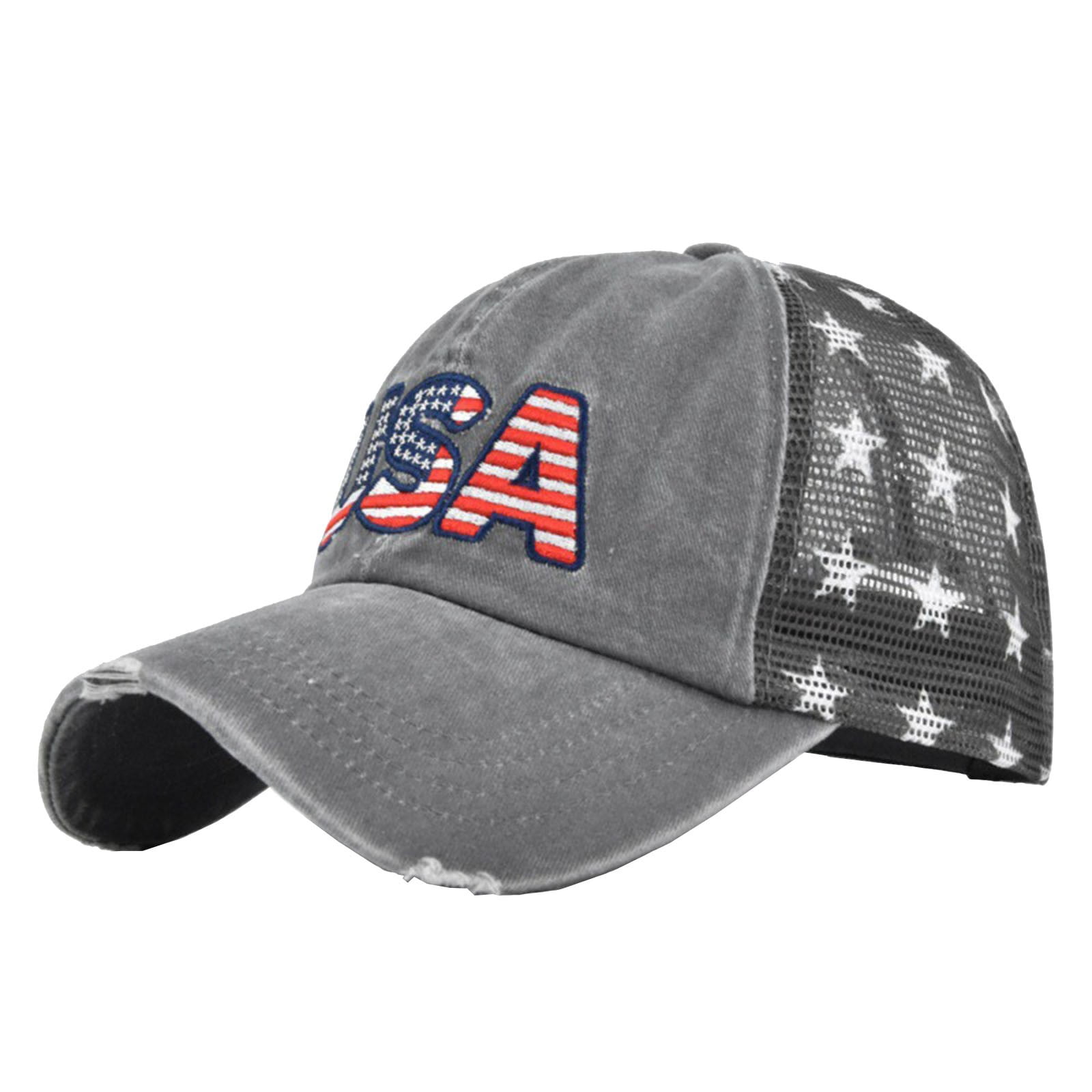 Tao American Flag Hats, Vintage Washed Patriotic Baseball Caps USA ...