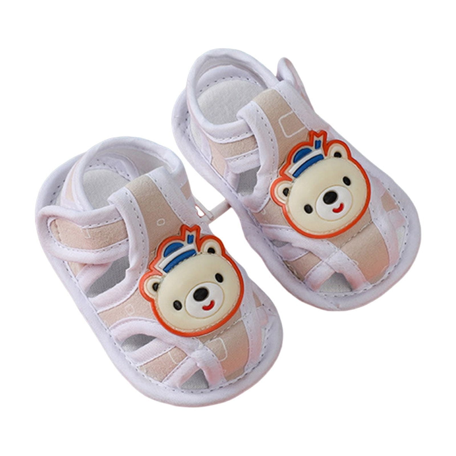 Tao Baby Boys Girls Non Slip Sandals Closed-Toe Sandals PU Leather Hard ...