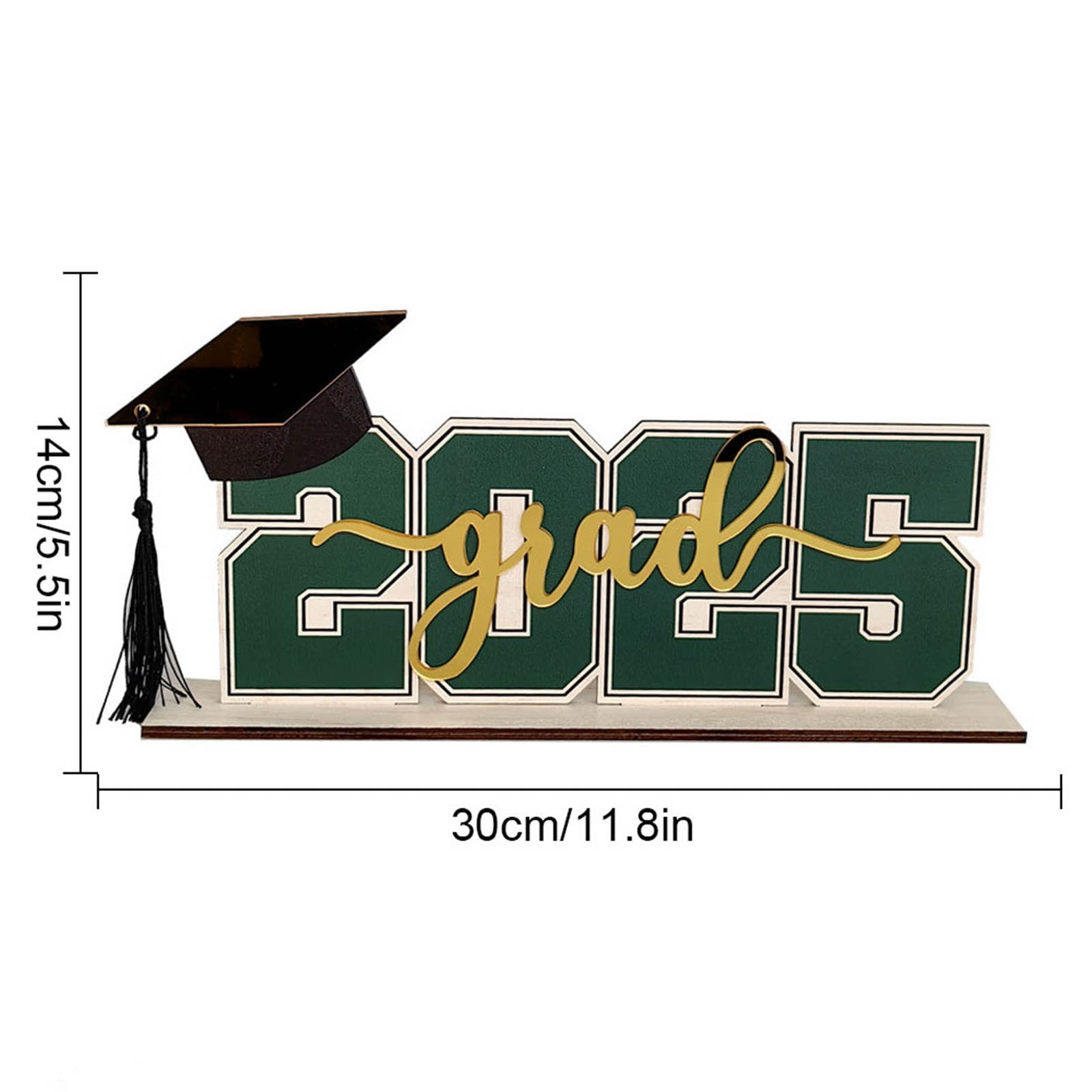 Tao Tao Graduation Decorations Class Of 2025 Congrats Grad Wooden Table ...
