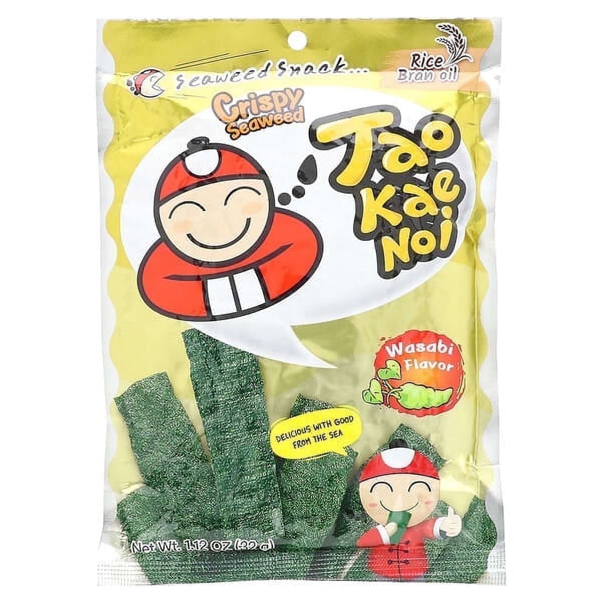 Tao Kae Noi, Crispy Seaweed Snack, Wasabi, 1.12 oz Pack of 4 - Walmart.com