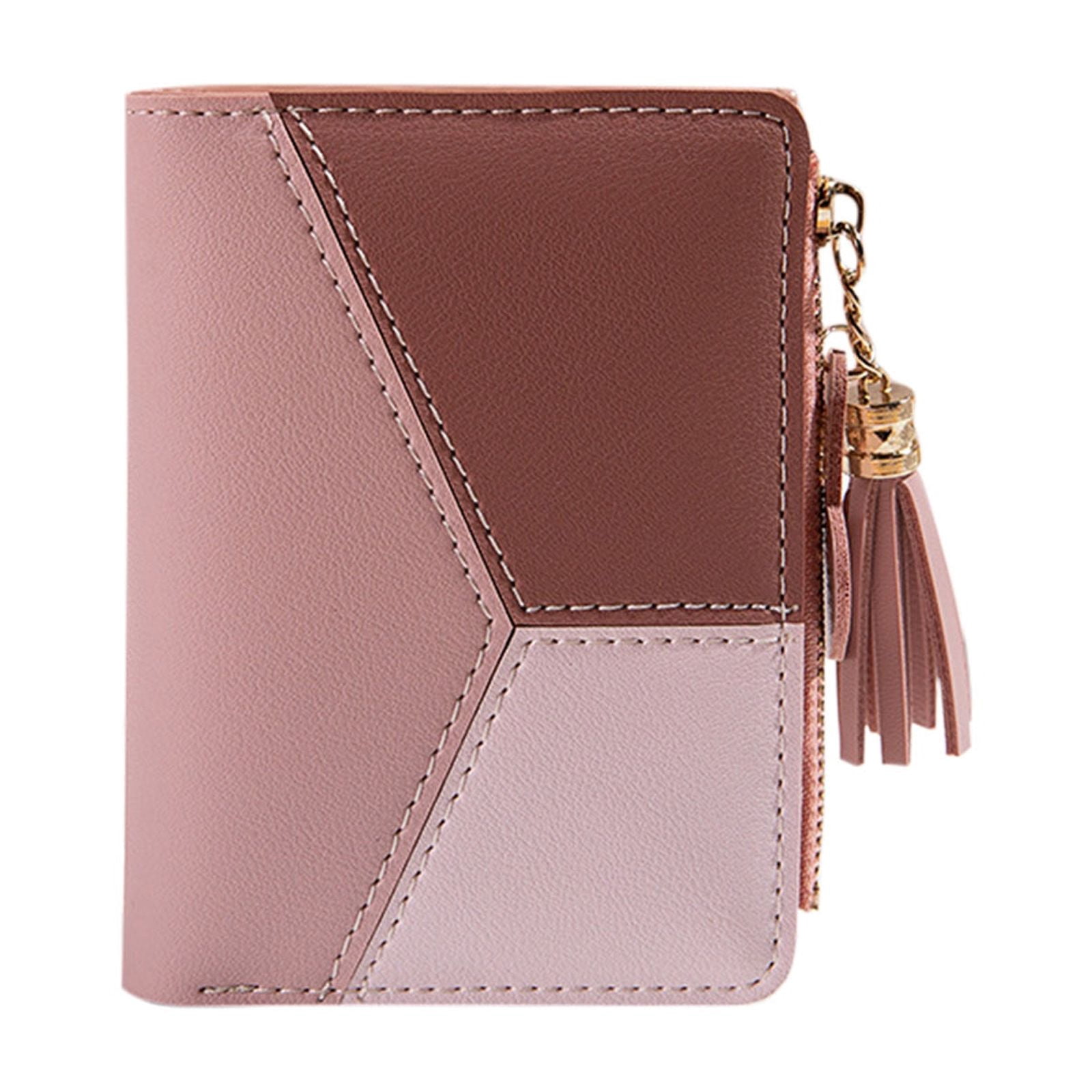 Tao Tao Ladies Zipper Wallet, Small Purse With Metal Snap Button,PU ...