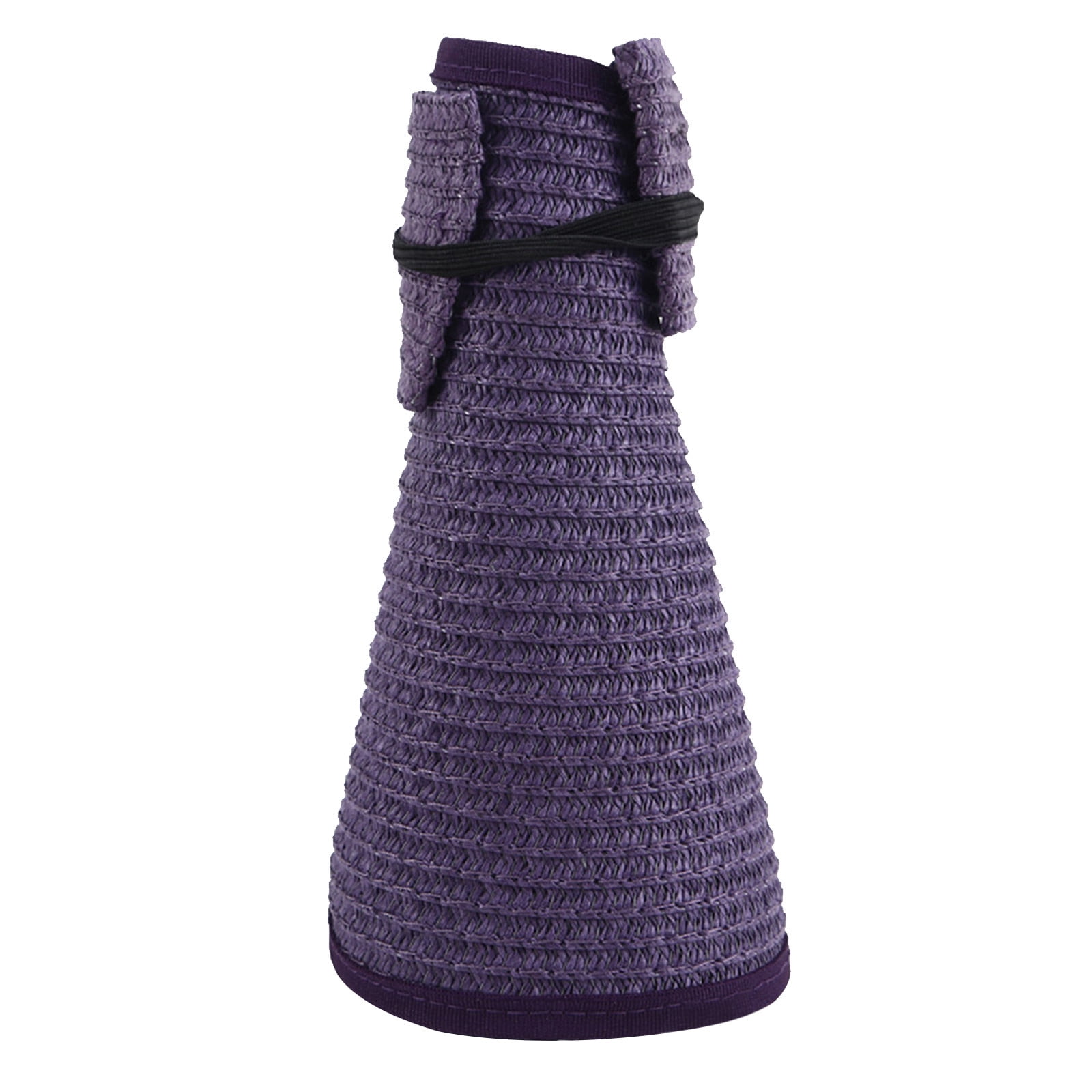 Tao Straw Sun Visors For Women, Wide Brim Roll-Up Sun Hat, Topless ...